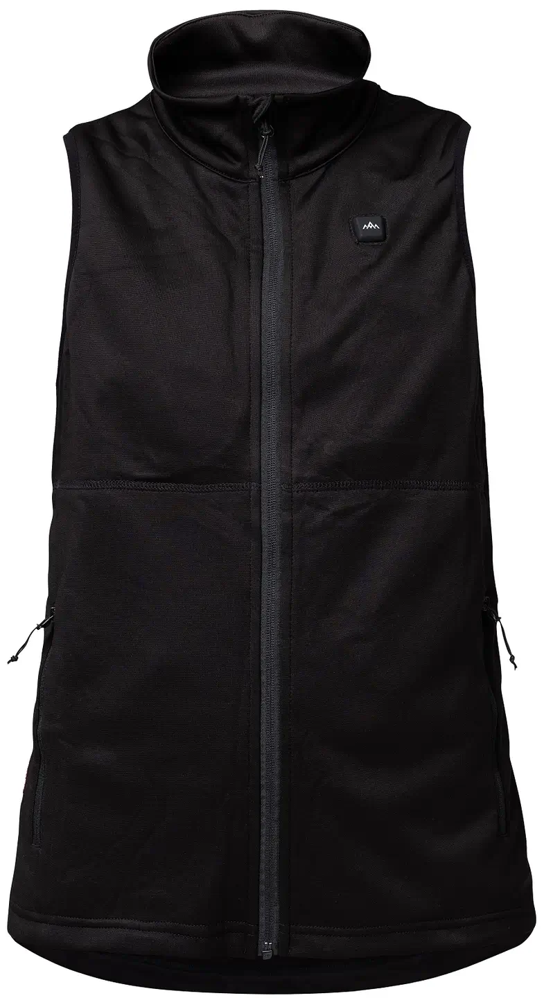 HeatX Heated Fleece Vest Womens Black - Heated Clothing
